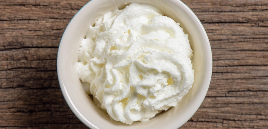 The various forms of whipped cream